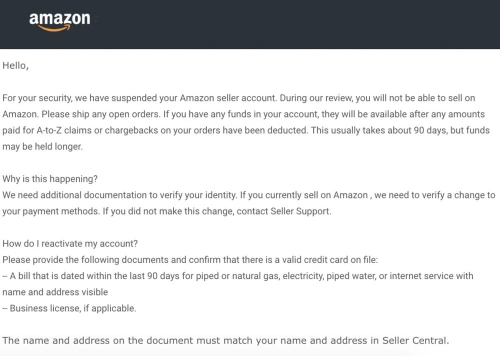 Amazon Seller Account Suspended What Should You Do SellerSonar